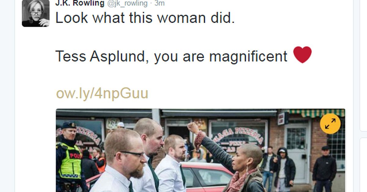 J.K. Rowling om svenska Tess: Fantastisk | SVT Nyheter