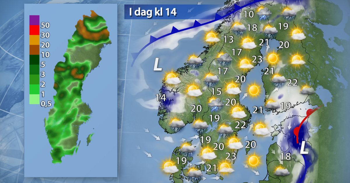 Blandat sol och regn | SVT Nyheter