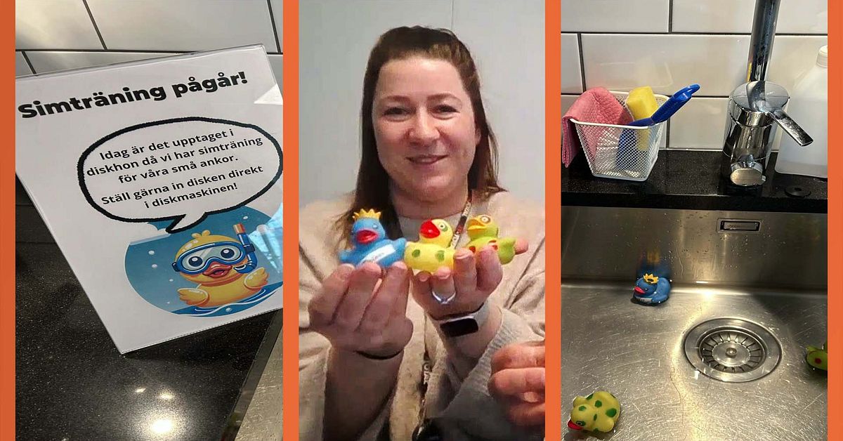 Så löste Emma diskproblemet på jobbet – med badankor | SVT Nyheter
