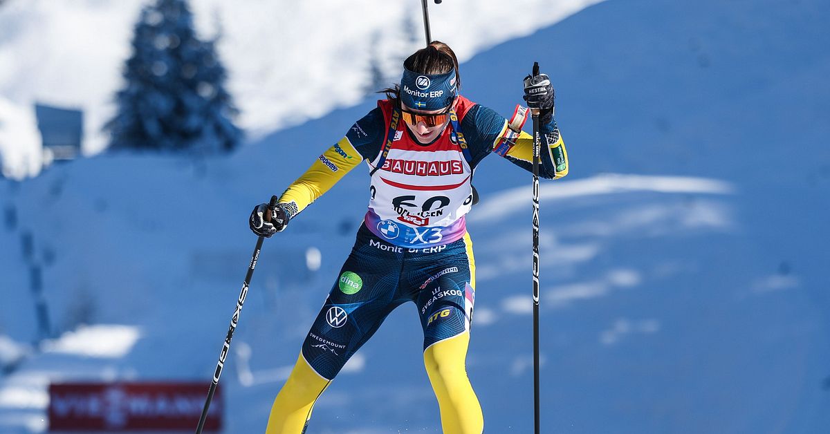 Skidskytte: Ella Halvarsson spurtade om pallen – men fick ge sig ...