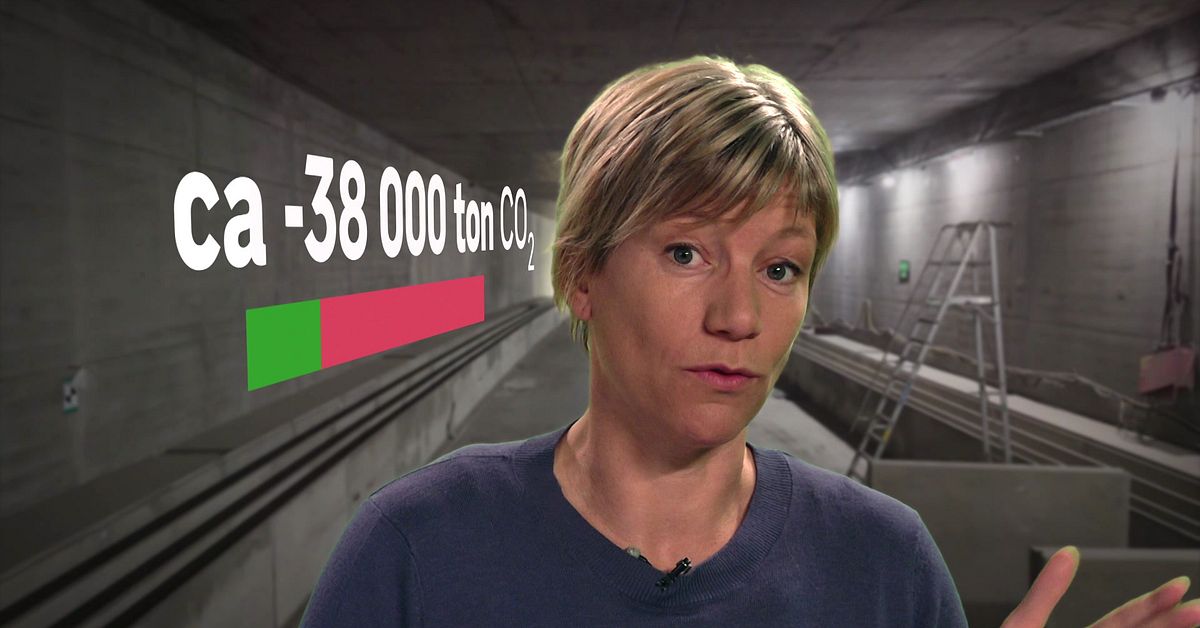 Så minskar slagg i betong utsläpp från Västlänken | SVT Nyheter