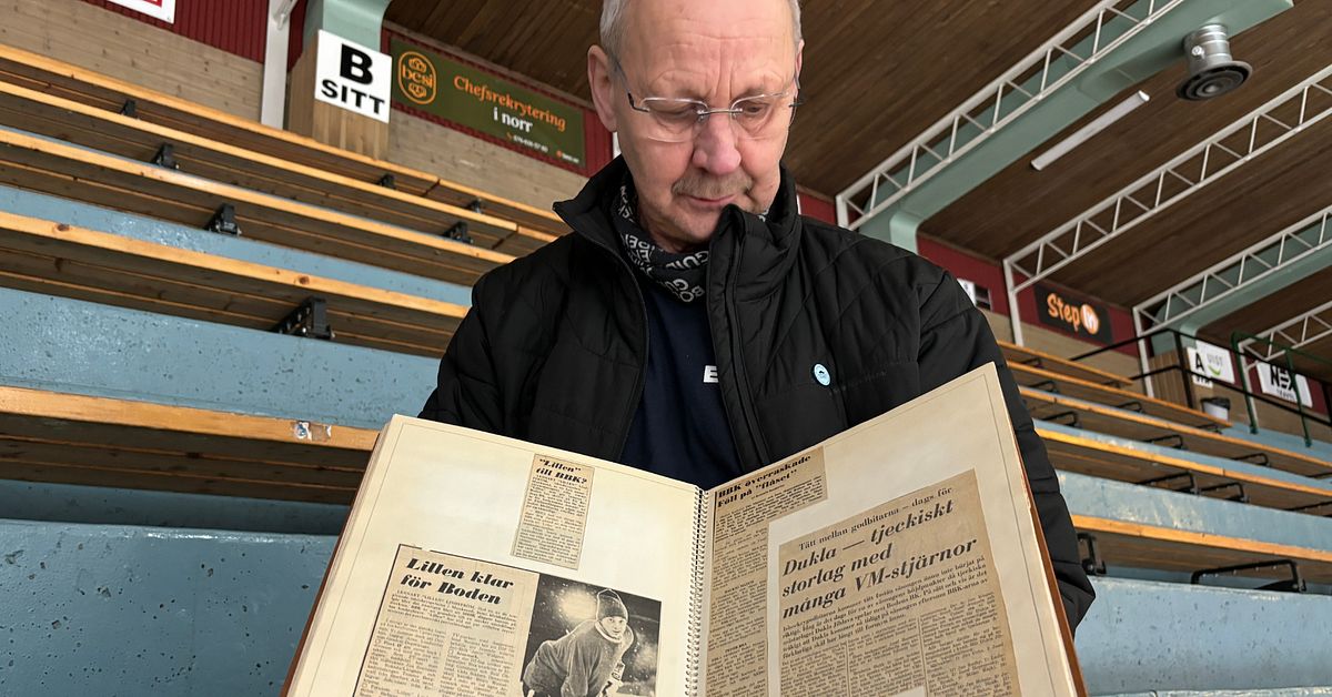 Nu blir ”Lillen”, 74, Sveriges äldsta aktiva hockeyspelare | SVT Nyheter