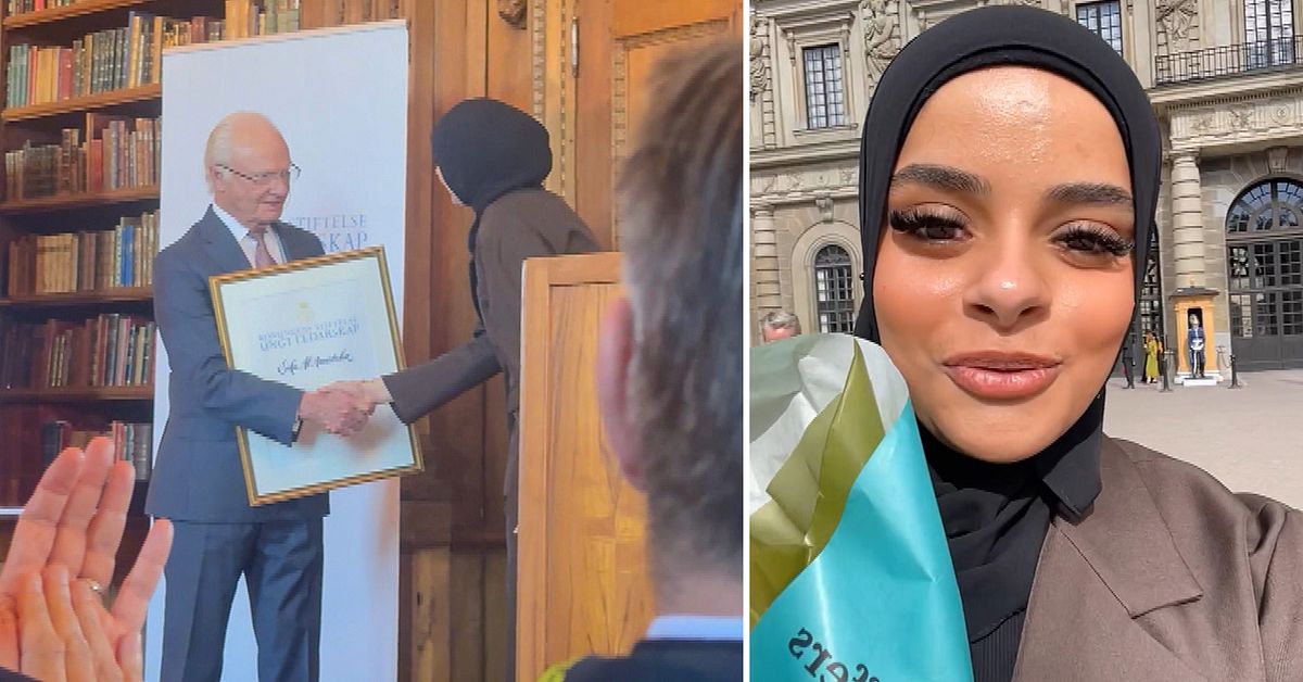 Här prisas Safa, 21, från Hammarkullen – av kungen | SVT Nyheter