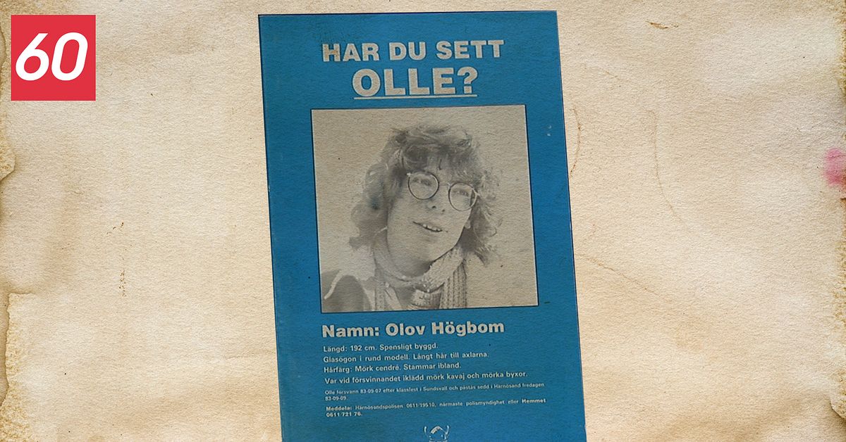 42 år sedan Olle Högbom försvann – gåtan fortfarande olöst | SVT Nyheter