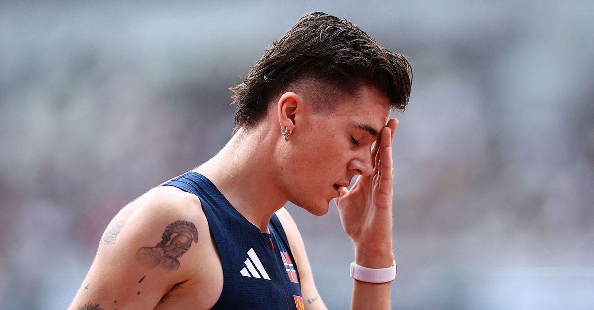 Friidrott: Jakob Ingebrigtsen utslagen i försöket på 1 500 meter | SVT Sport