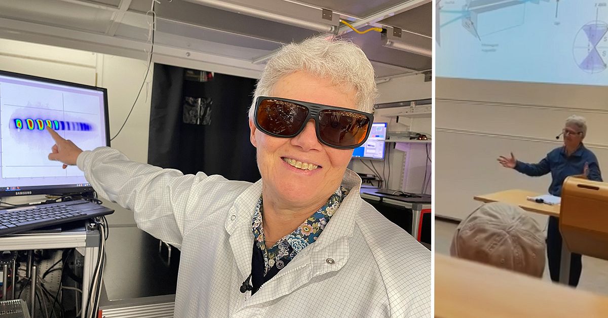 Världens mest moderna laser lockade Anne L’Huillier till Lund | SVT Nyheter
