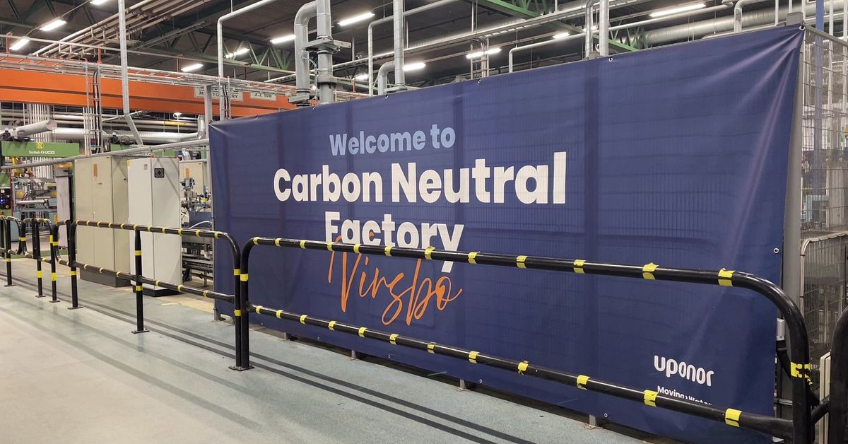 Uponor i Virsbo koldioxidneutrala: Viktigaste åtgärden? | SVT Nyheter