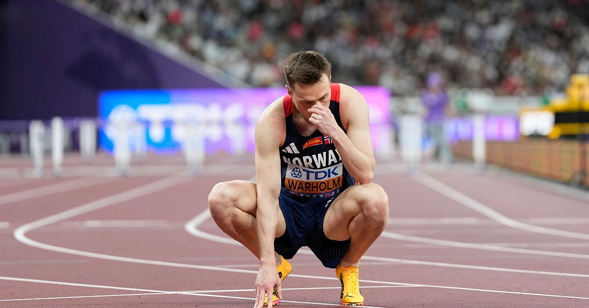 Friidrott: Karsten Warholm floppade i finalen – inte ens medalj: ”Brutalt” | SVT Sport