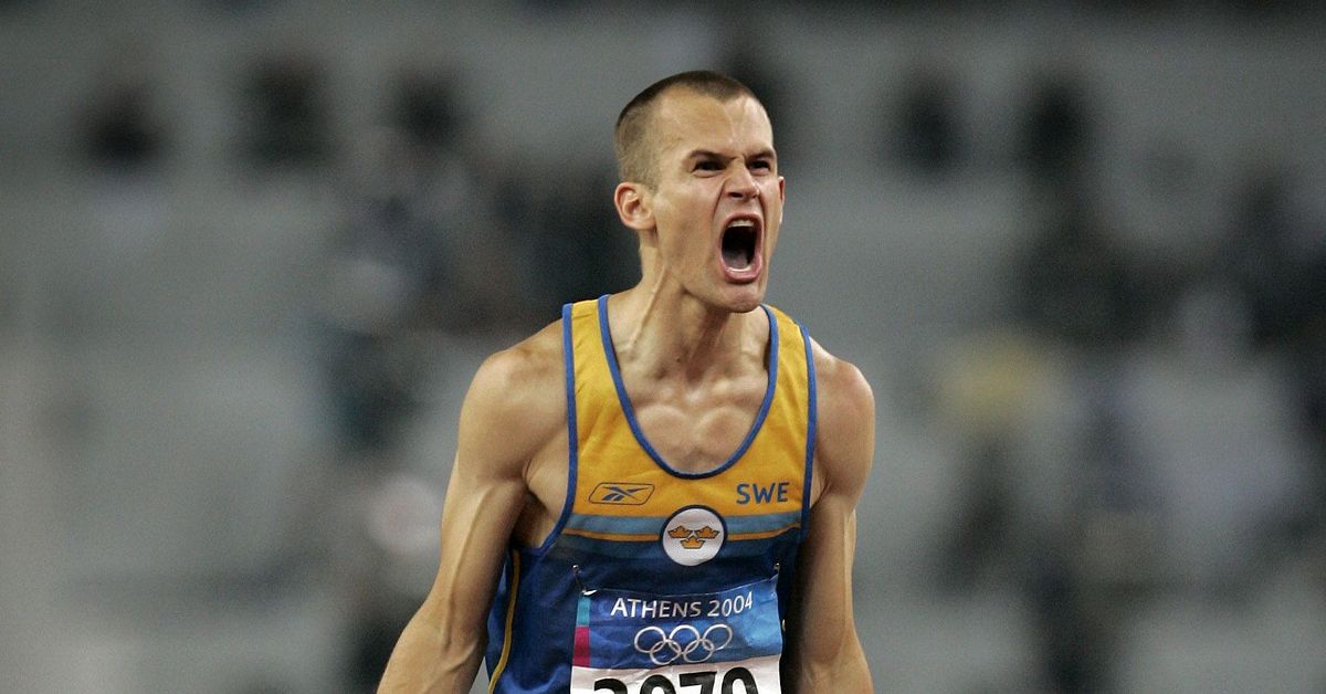 2004 friidrott: Stefan Holm vinner höjdhoppet efter en riktig rysare ...