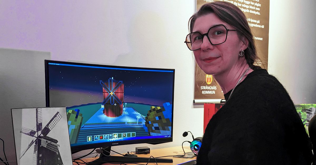 Historiska Strängnäsbyggnader återskapades – i ett datorspel | SVT Nyheter