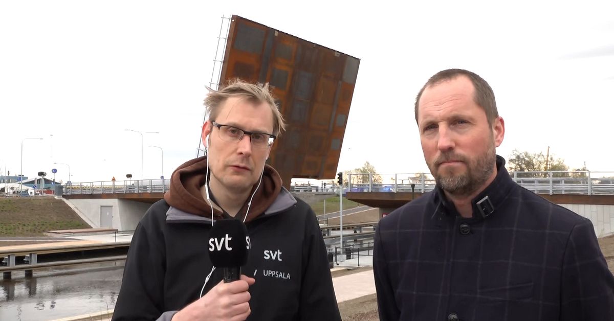 Erik Pelling (S) om trasiga Tullgarnsbron i Uppsala: ”En flopp” | SVT Nyheter