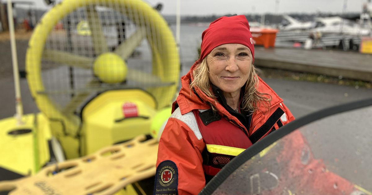 Här tränar sjöräddarna inför vintern – men antalet svävarpiloter är ett ...