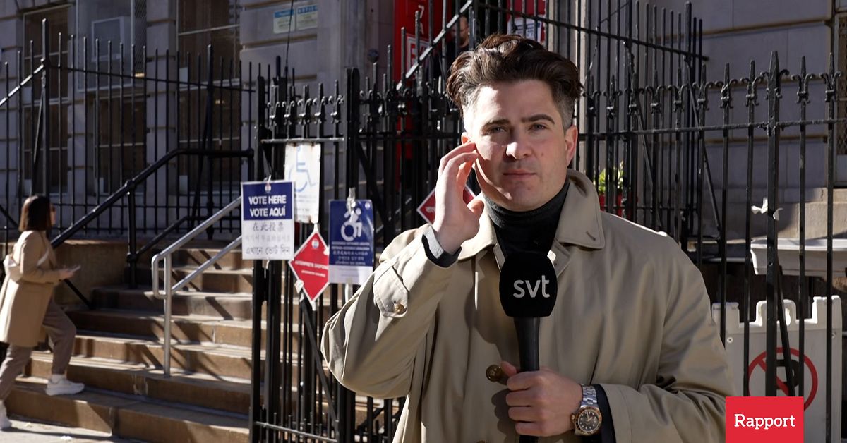 Vallokalerna i New York öppna | SVT Nyheter