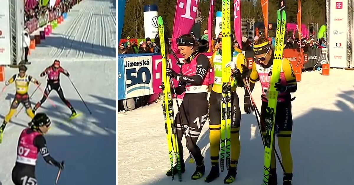Längdskidor: Drama för Stina Nilsson – blev femma i Tjeckien | SVT Sport