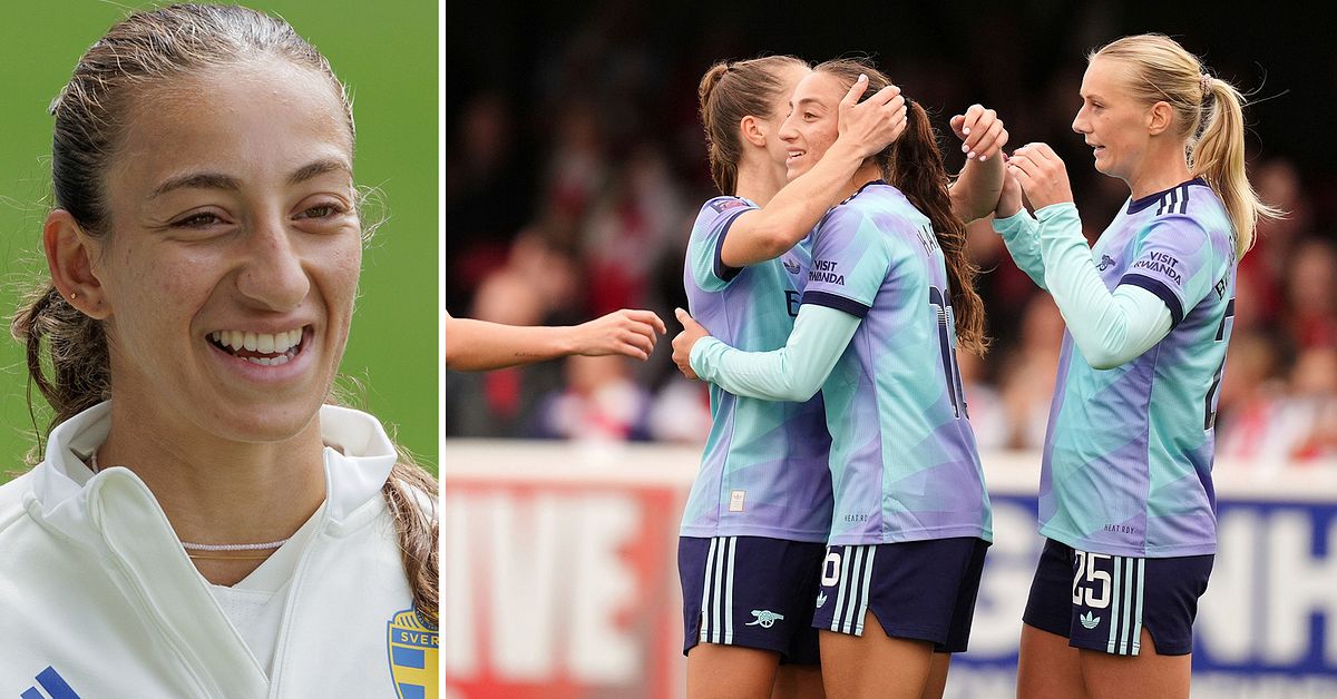 Fotboll: Rosa Kafaji om känslorna efter första Arsenal-målet: ”Otroligt ...