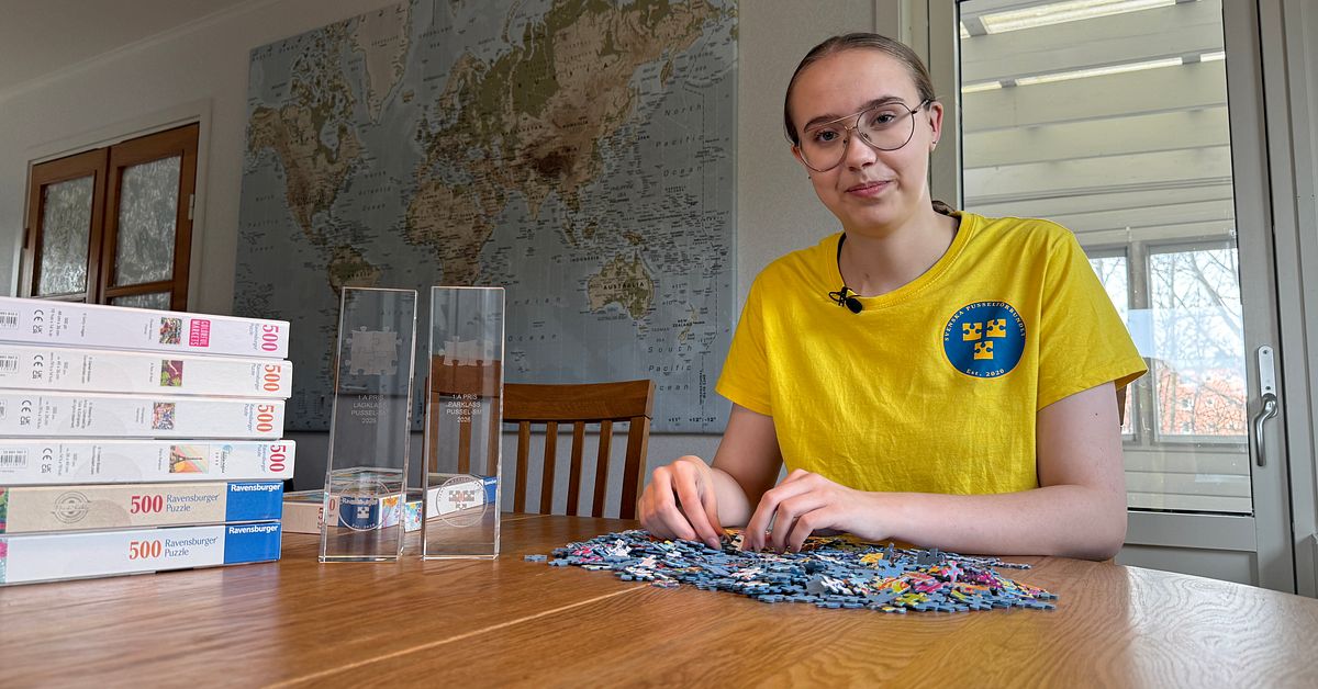 Tyra, 18, är en av Sveriges snabbaste pusslare – vann dubbla SM-guld ...