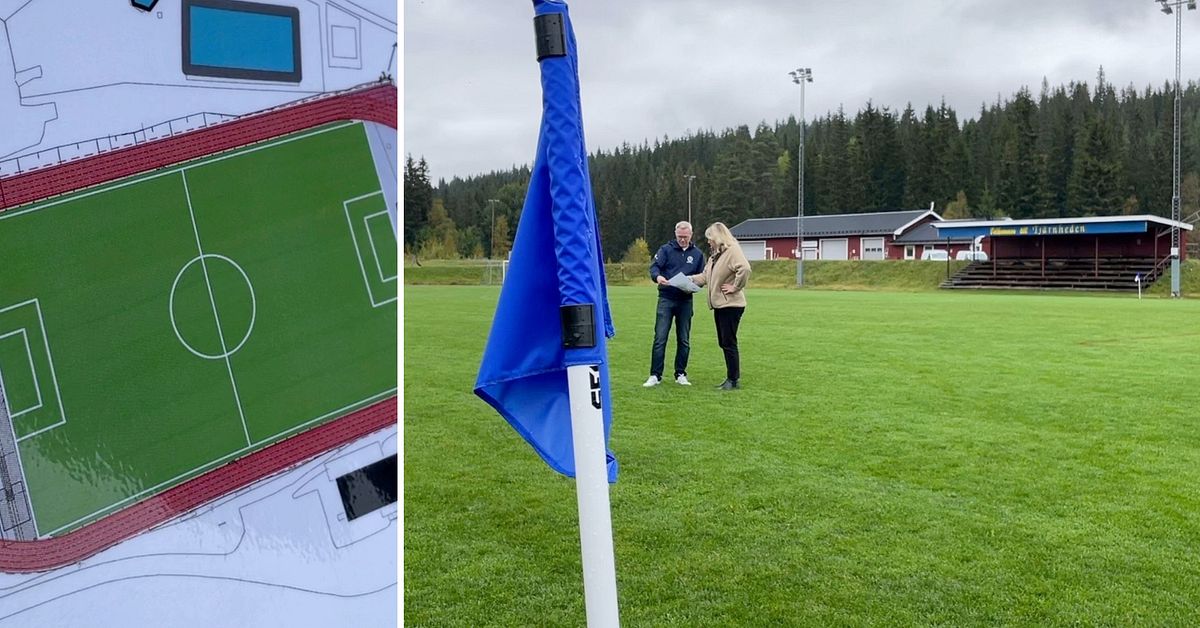 Här ska Dalarnas nordligaste konstgräsplan byggas | SVT Nyheter