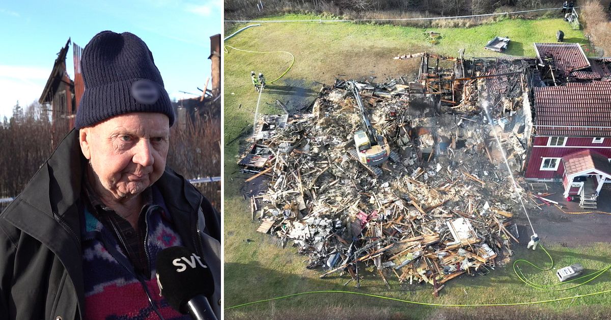 Hyresvärden Roland dagen efter branden i Nittsjö: ”Såg direkt att det brann för mycket” | SVT ...