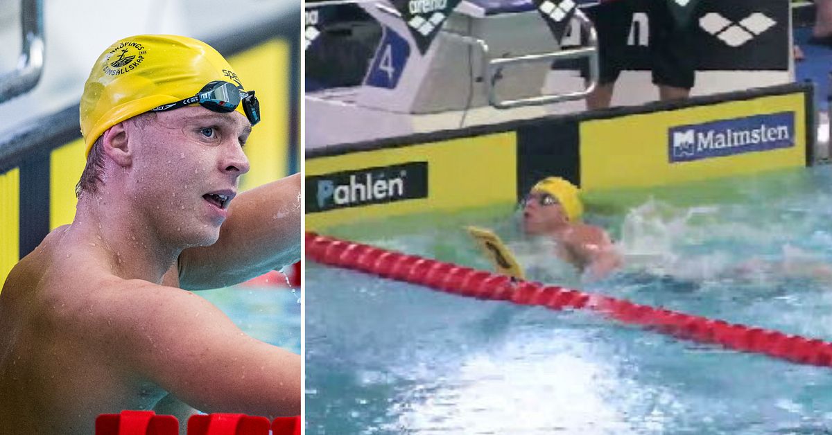Simning: Victor Johansson totalt överlägsen på 1500 meter fritt under ...