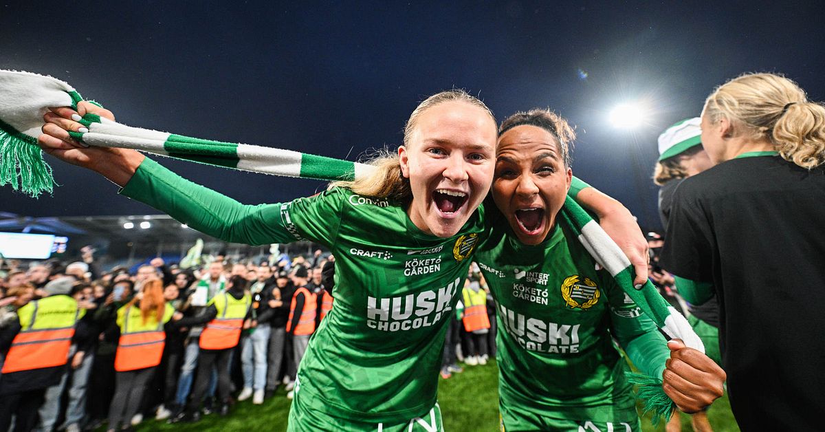 Fotboll: Hammarby vinner Damallsvenskan 2023 efter rysare | SVT Sport