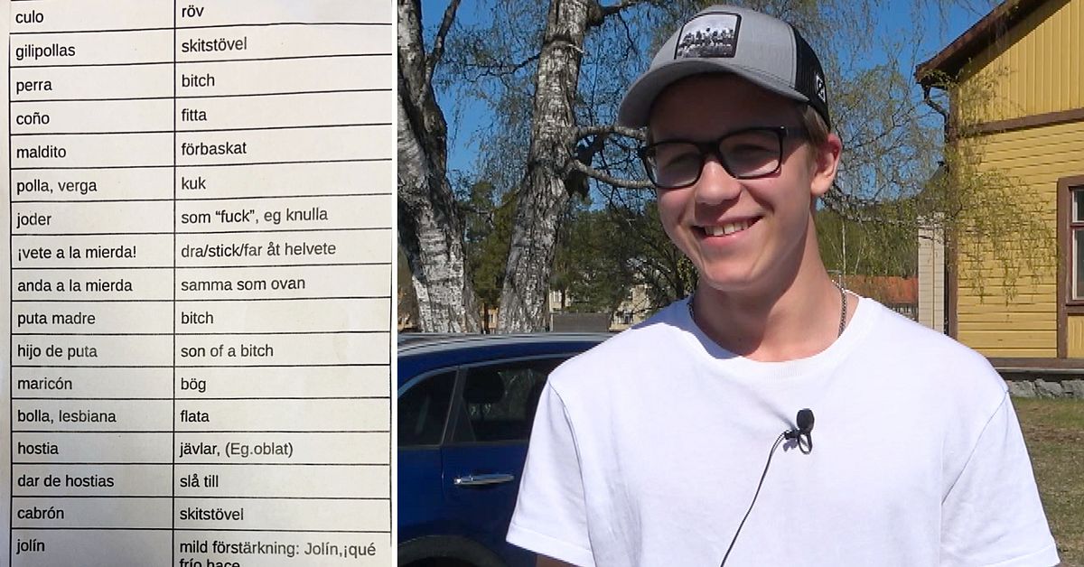 Elever på Nipanskolan i Sollefteå övade svordomar på spanska | SVT Nyheter