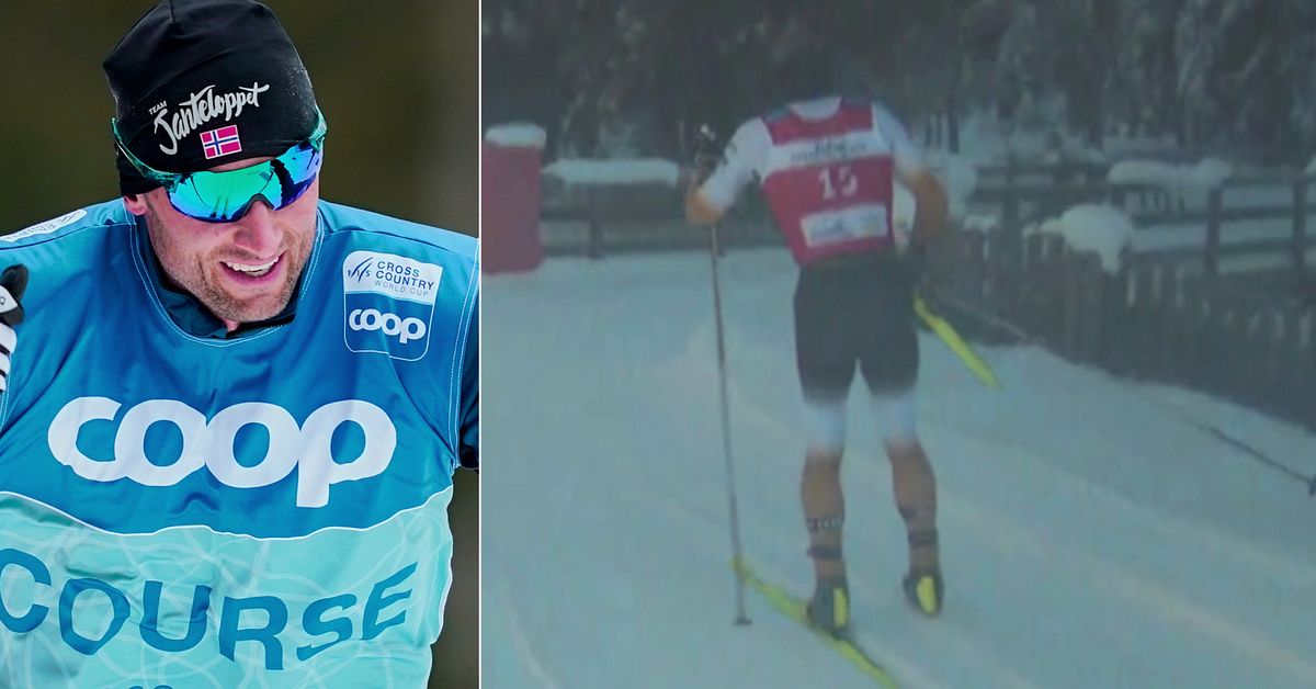 Längdskidor: Norrmannen Morten Eide Pedersens mardröm i Ski Classic – tvingades åka på en skida ...