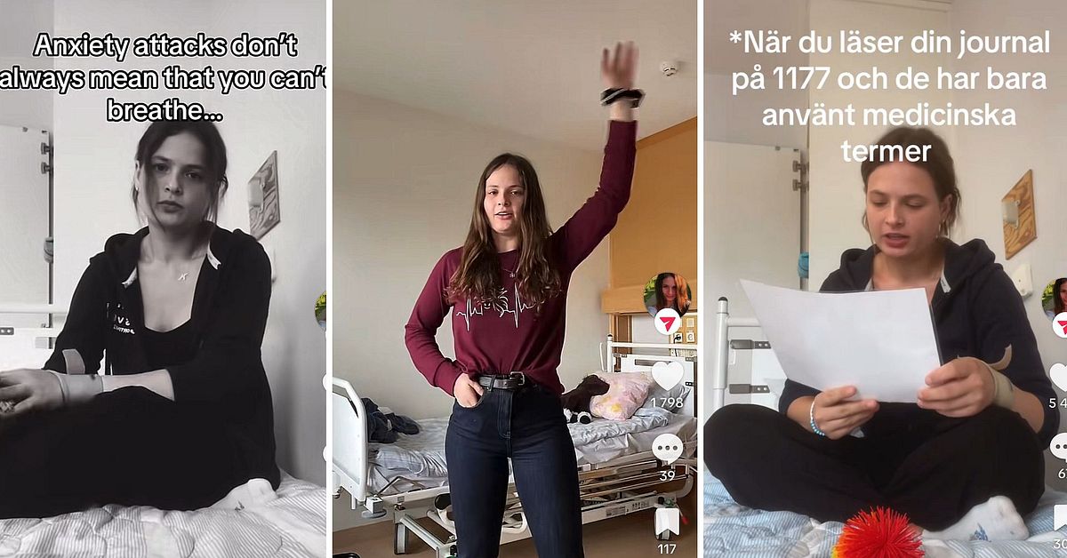 Sandra, 26, la upp tiktokvideor från psykiatrin – KD vill se förbud ...