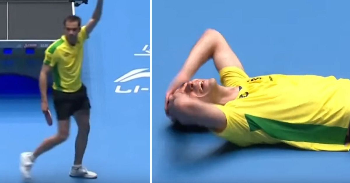 Bordtennis: Hugo Calderano bröt ihop efter krossen av världsettan ...