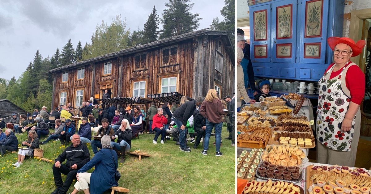 Kakbuffé under nationaldagsfirande i Glommersträsk: ”lockar hundratals ...