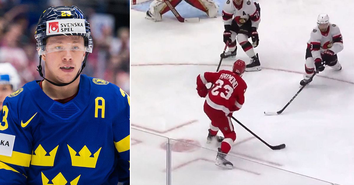 Ishockey: Svenske VM-stjärnan Lucas Raymond hyllas efter otroliga statistiken: ”Topp i världen ...