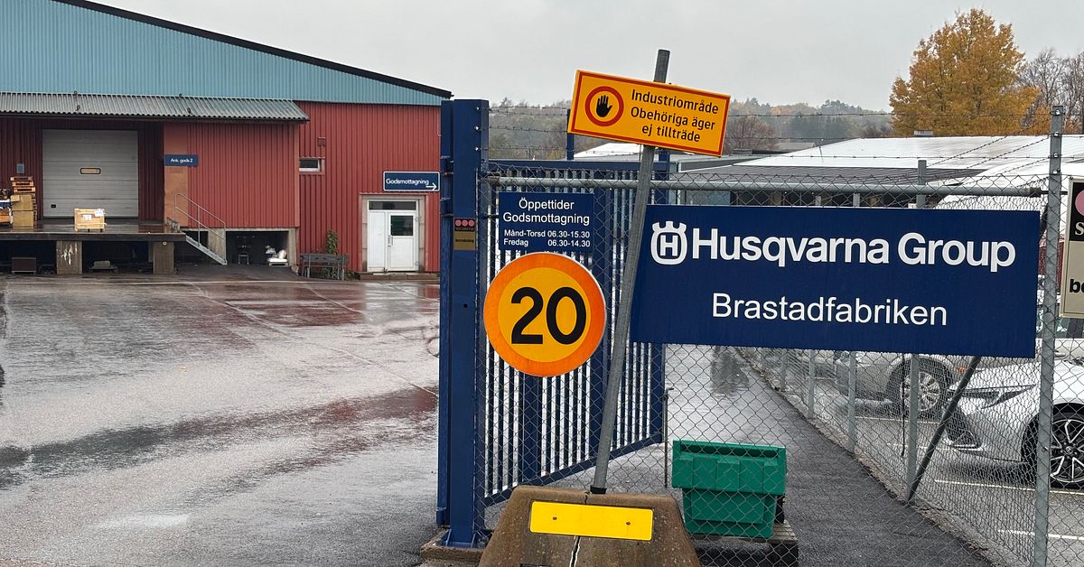 Husqvarna stänger ned fabrik i Brastad | SVT Nyheter