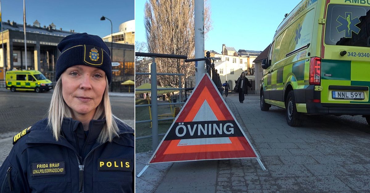 Polisen övar på pågående dödligt våld: ”Det kan se dramatiskt ut” | SVT ...