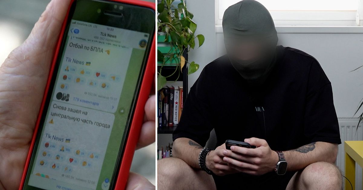 TLK News varnar invånarna i Charkiv på Telegram om var och när ryska ...