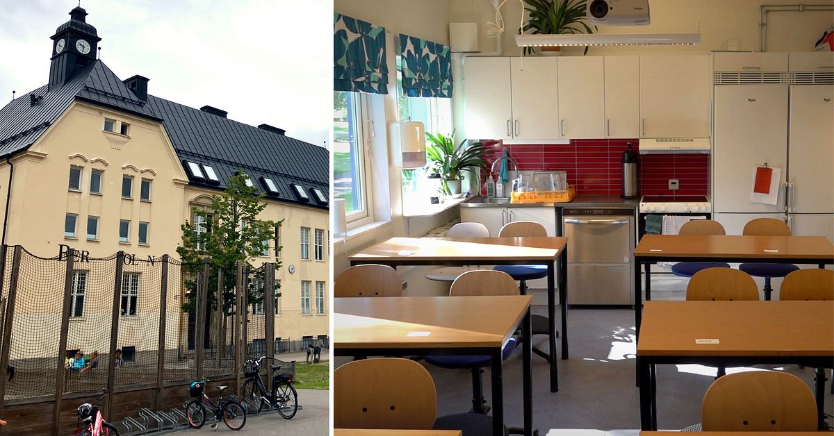 Lokalkaos på Bergaskolan i Söderköping – här används kök som klassrum ...