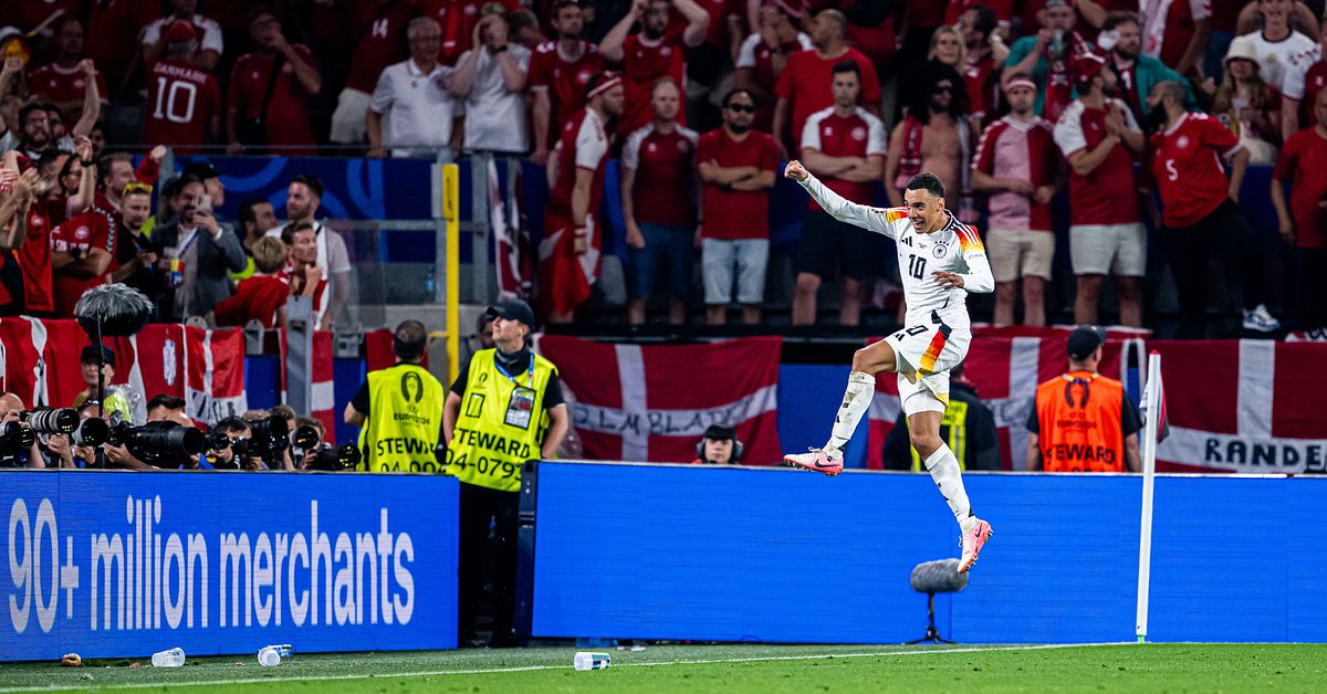 Fotboll: Tyskland vann kaosmatchen efter danska mardrömsminuter | SVT Sport