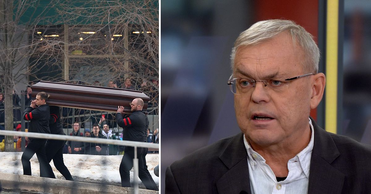 Bert Sundström om Navalnyjs begravning: ”Miljontals följer det som händer” | SVT Nyheter