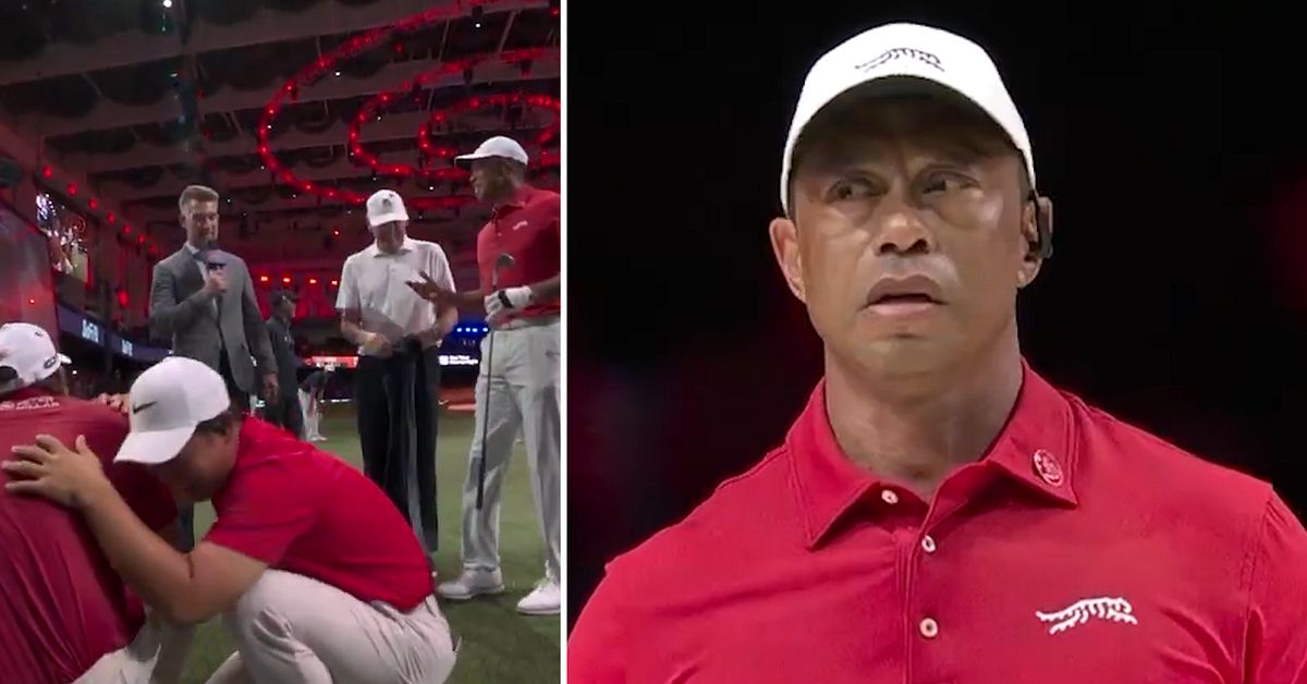 Total förvirring efter Tiger Woods fiaskoslag i TGL – tog fel klubba ...
