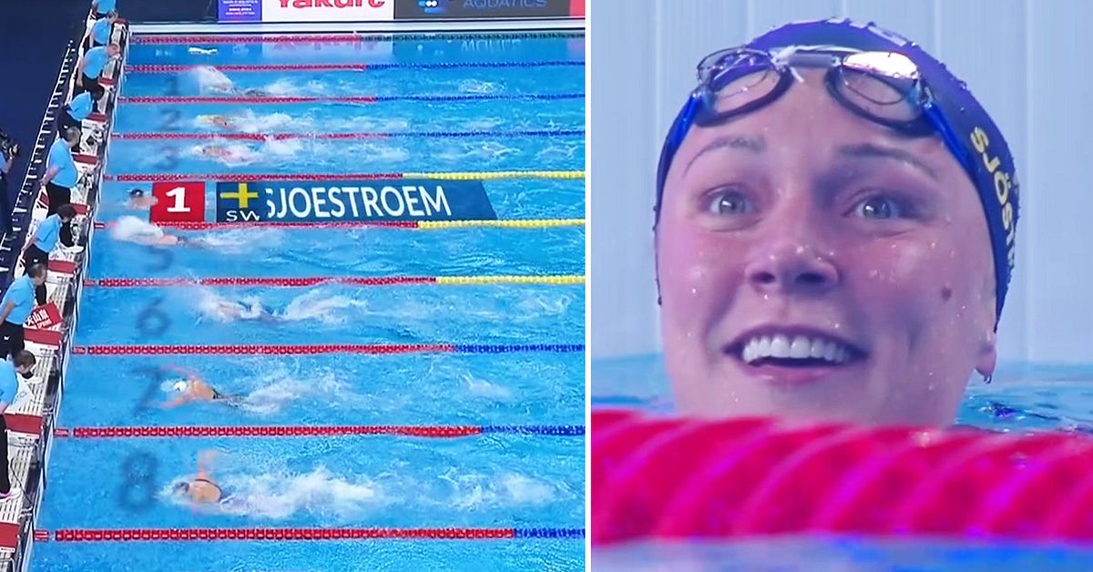 Simning: Sarah Sjöström vinner sjätte raka guldet på 50 meter fjäril ...