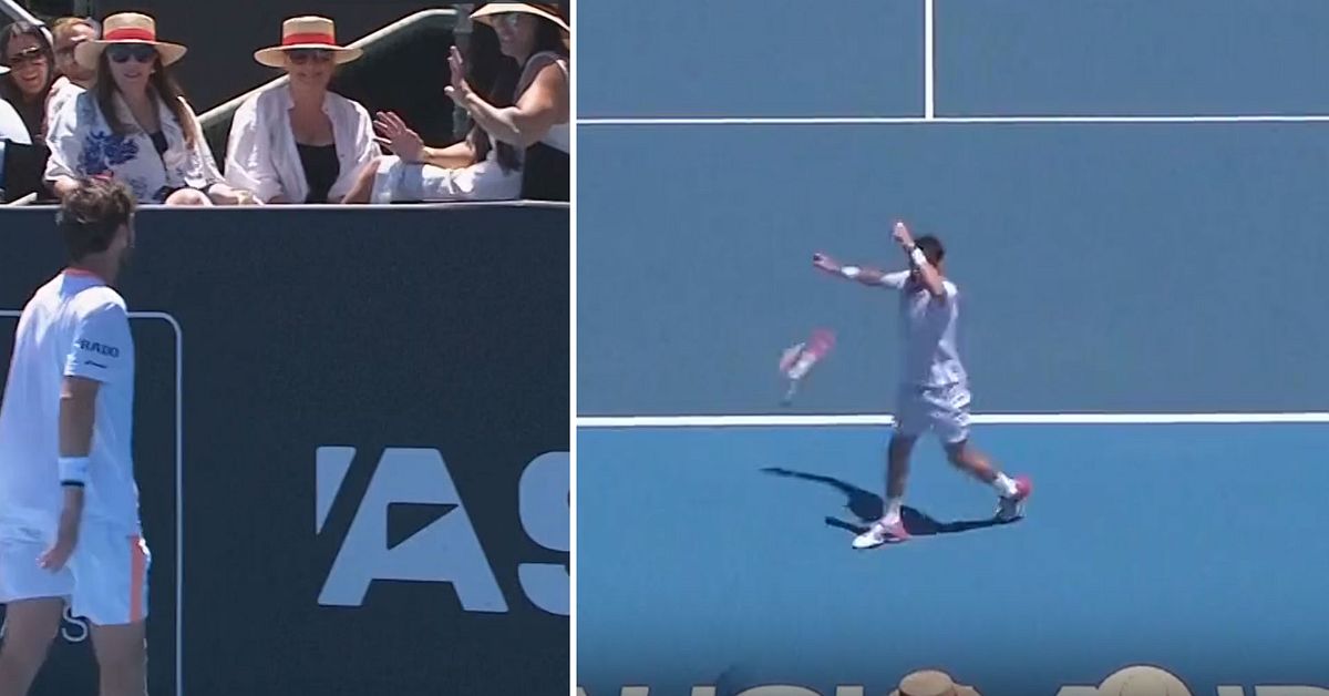 Tennis: Stjärnan Cameron Norrie kastade racket – träffade åskådare ...