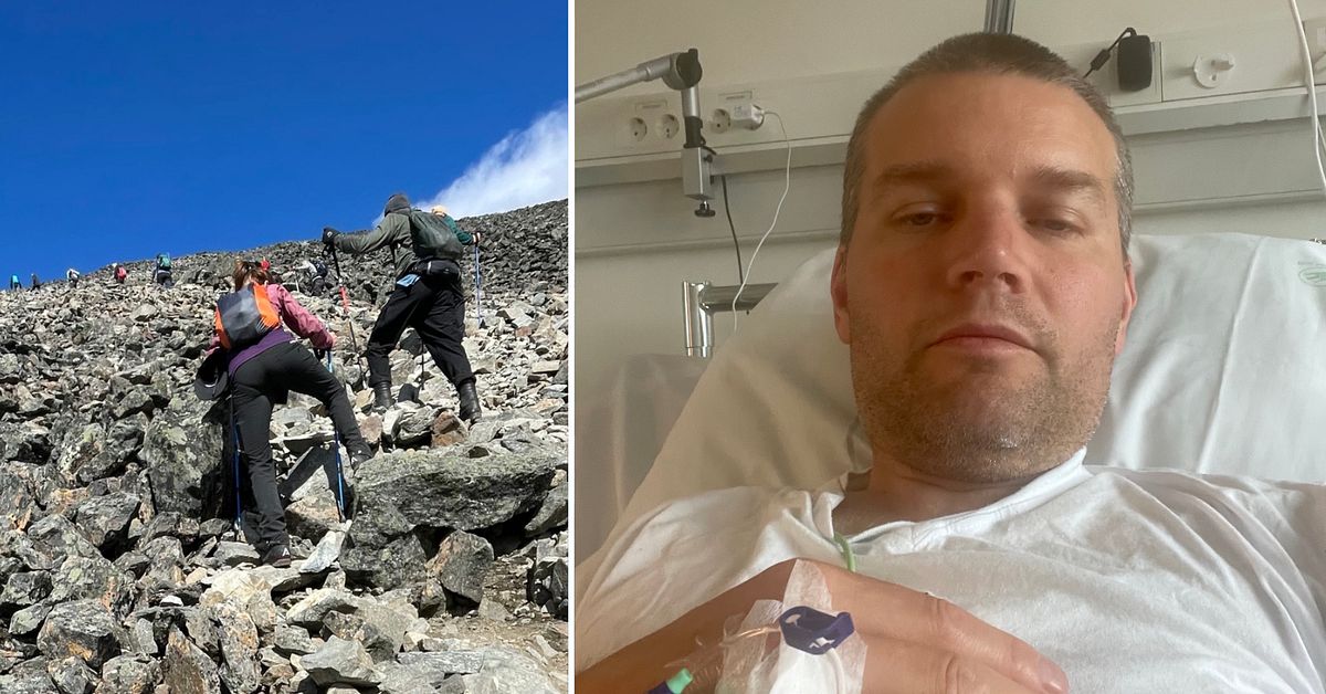 David fick hjärtproblem – 20 minuter från bergstoppen | SVT Nyheter