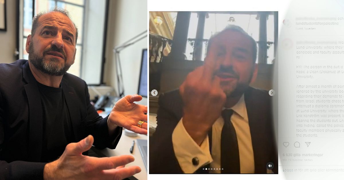 Dekanen på Lunds universitet gav Palestinaaktivister långfingret: ”Är ...