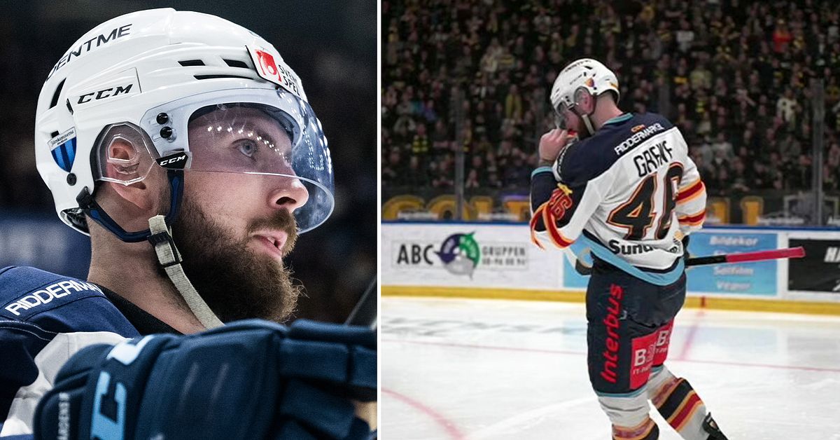 Ishockey: AIK-publiken buade ut Djurgårdens Albin Grewe efter tröjkyssen | SVT Sport