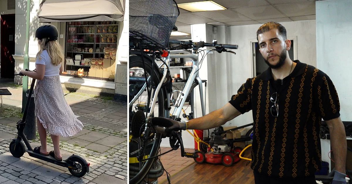 Tuffa tider för cykelbutiker – unga väljer elsparkcykeln | SVT Nyheter