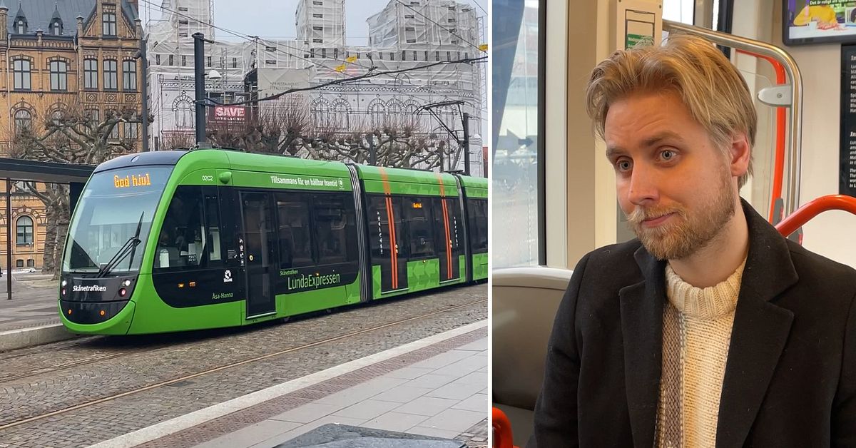 Fem år med spårvagn i Lund – kritikern Jonathan: ”Nu är jag för” | SVT Nyheter