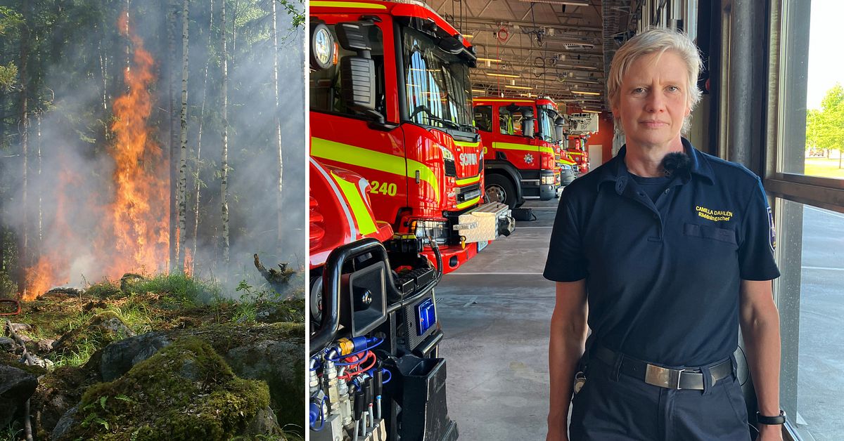Stor Risk För Skogsbrand Så Förberedd är Räddningstjänsten I