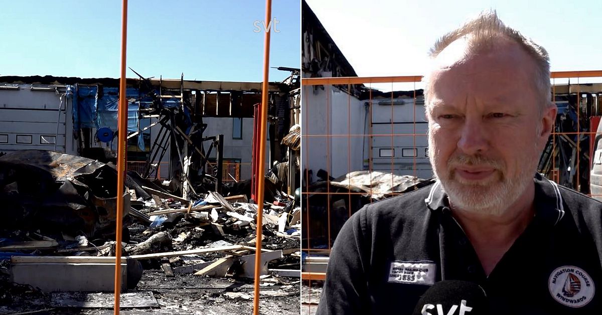 Johnys förråd klarade branden i Västerås med en hårsmån | SVT Nyheter