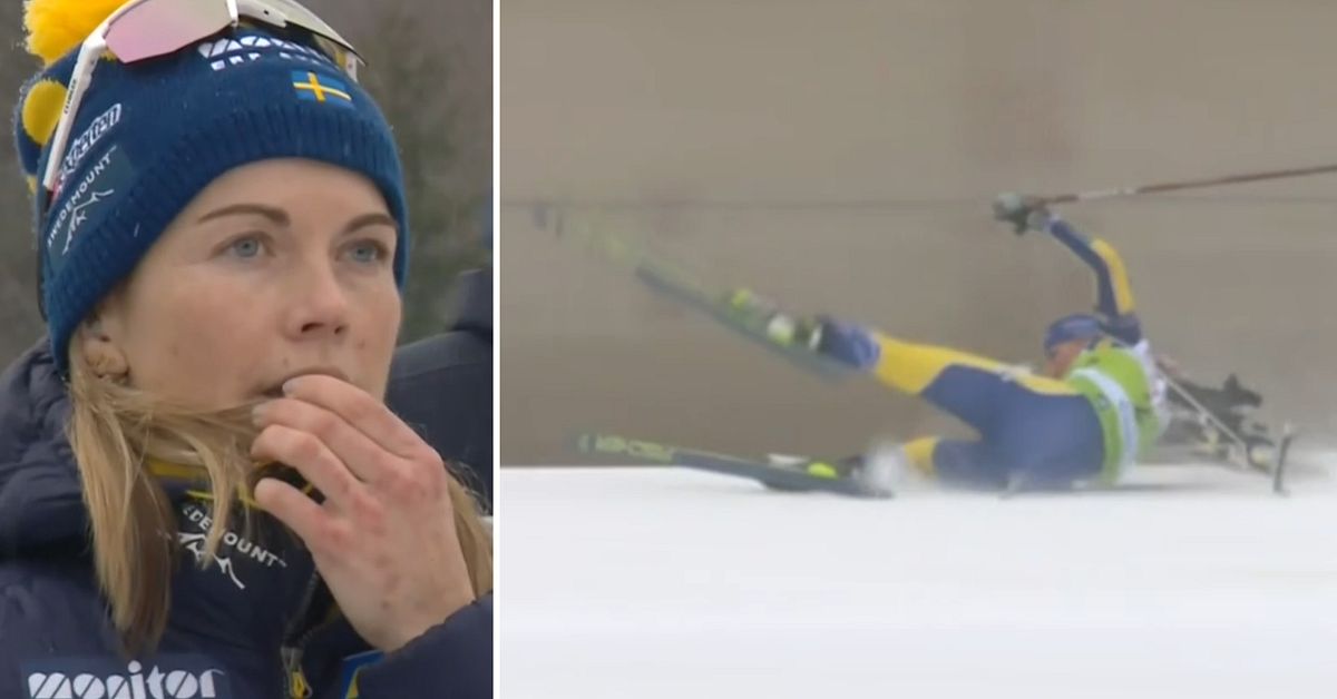 Skidskytte: Dubbla vurpor och trippla avslutande bom av Elsa Tänglander ...