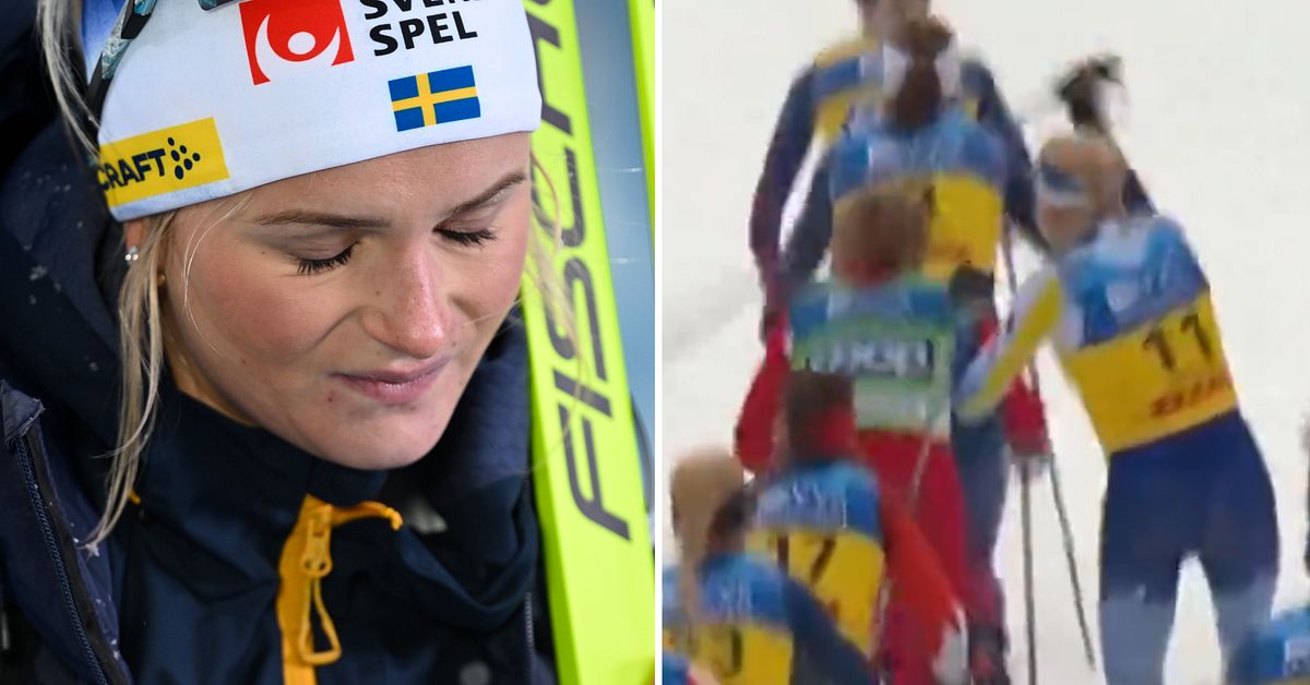 Längdskidor: Frida Karlsson efter tappade staven: ”Blir stum i början” | SVT Sport