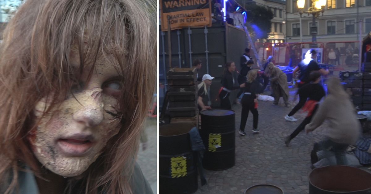 Här jagas de av zombies på Lunds gator | SVT Nyheter
