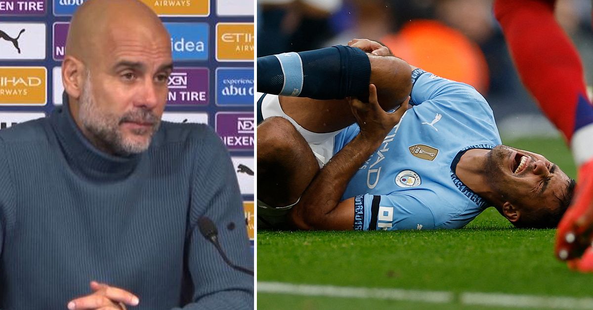 Fotboll: Manchester Citys mittfältare Rodri korsbandsskadad | SVT Sport